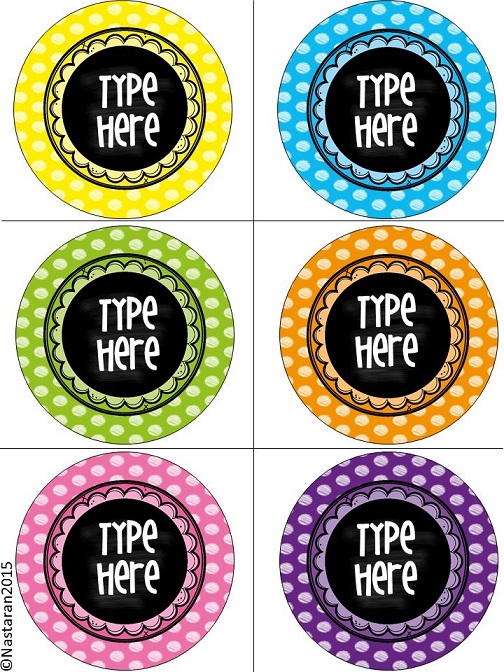 Free Printable And Editable Labels For Classroom Organization