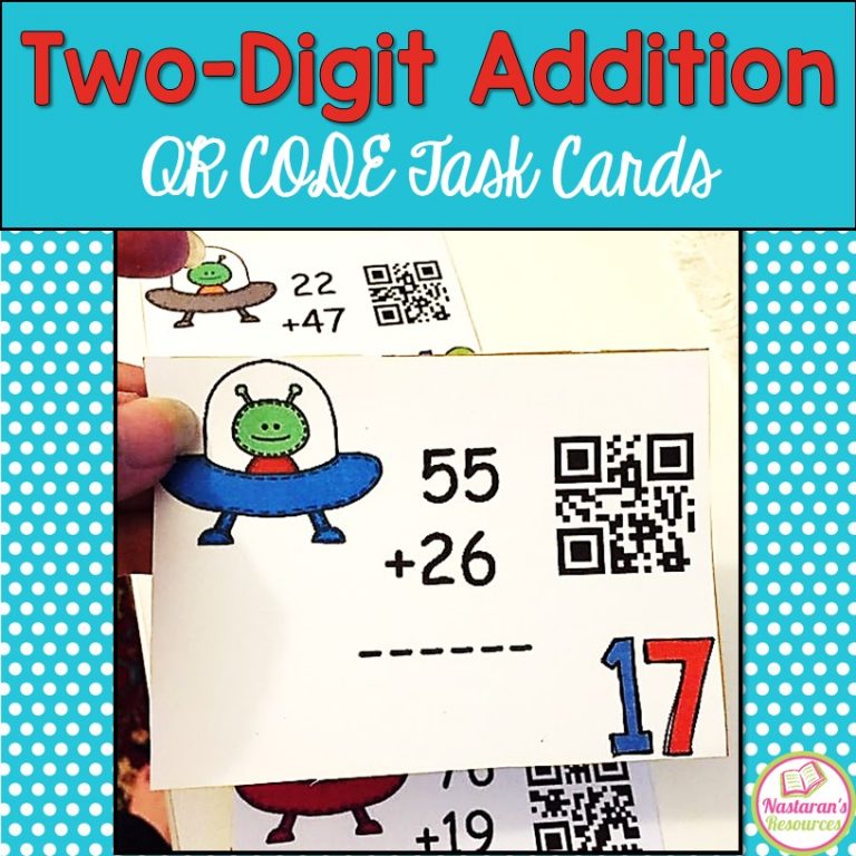 Free Addition and Subtraction Task Cards : QR CODE Activity