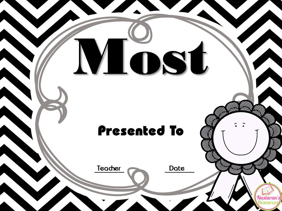 End of Year Student Awards:Editable,Superlative