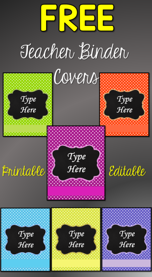 Free Printable Teacher Binder Covers - Nastaran's Resources