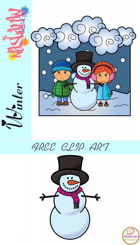 Snowman Clip Art Free For Teachers