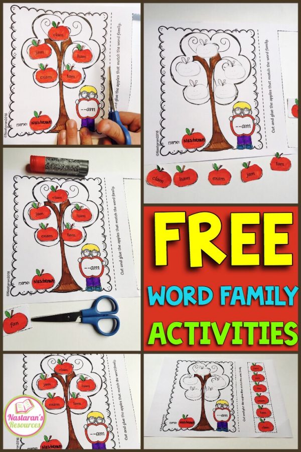 Free Word Family Activity