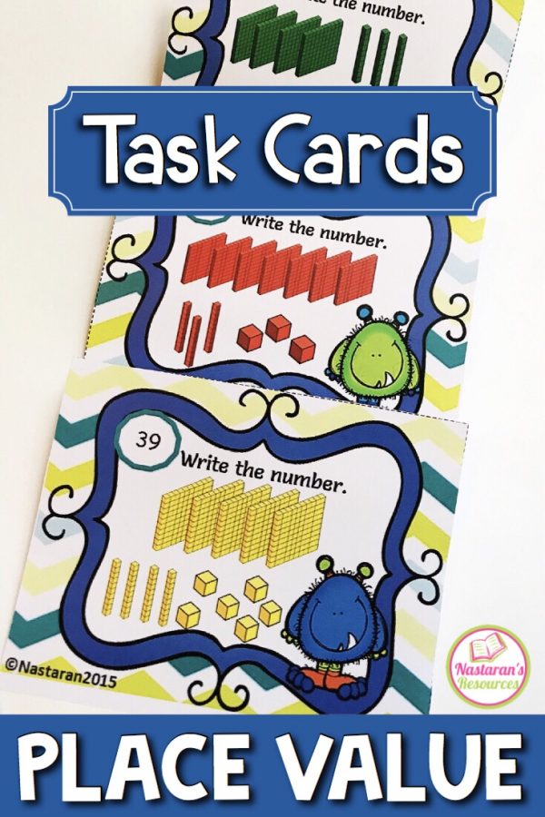 Place Value Task Cards 2nd Grade