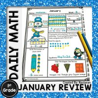 Daily Math 1st Grade Worksheets For Christmas Time Freebie