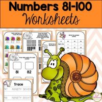 Numbers 81-100 : Numbers To 100 Worksheets