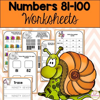 Numbers 81-100 : Numbers To 100 Worksheets
