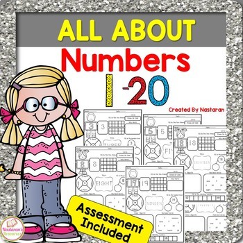 Numbers 1-20 Worksheets + Assessment