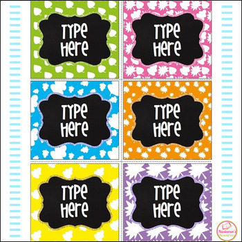 Teacher Toolbox Labels Editable Classroom Supply Labels Chalkboard ...