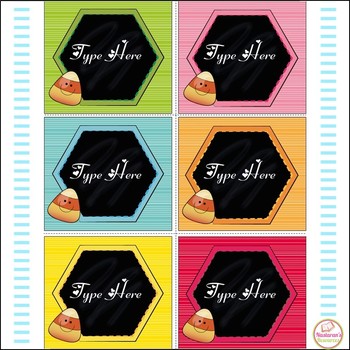Editable Halloween Gift Tags - Candy Corn > Nastaran's Resources