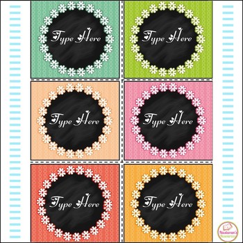 Editable Spring Name Tags Printable Flower Labels - Nastaran's Resources