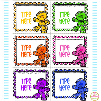 Editable Labels - Gingerbread Man Labels For Christmas - Nastaran's ...