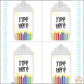 Editable Back To School Gift Tags - Name Tags - Labels Printable ...