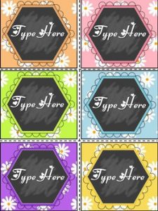 Editable Labels - Flower Labels - Nastaran's Resources