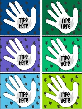 Editable Labels - Hand Labels