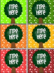 Editable Labels - Tree Labels Printable - Nastaran's Resources