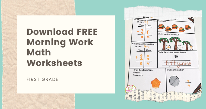 Daily Math Practice Grade 1 Free - Nastaran's Resources