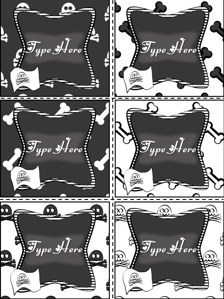 Printable Labels Black And White