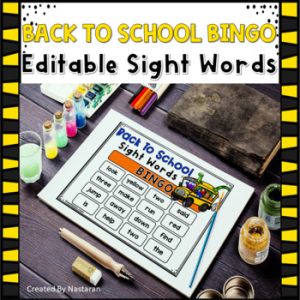 Free Editable Bingo Cards Sight Words For Kids - Sight Words Game