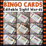 Free Editable Bingo Cards Sight Words For Kids - Sight Words Game