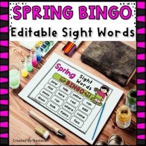 Free Editable Bingo Cards Sight Words For Kids - Sight Words Game