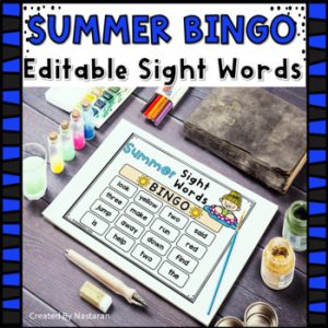 Free Editable Bingo Cards Sight Words For Kids - Sight Words Game