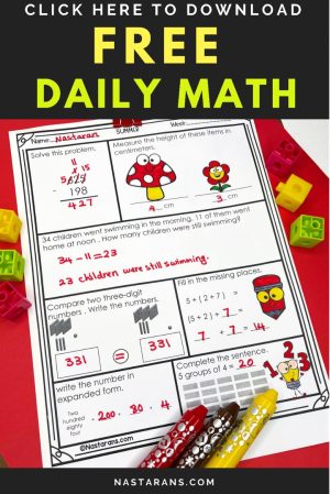 Daily Math Practice Free 2nd Grade For Teachers and Students