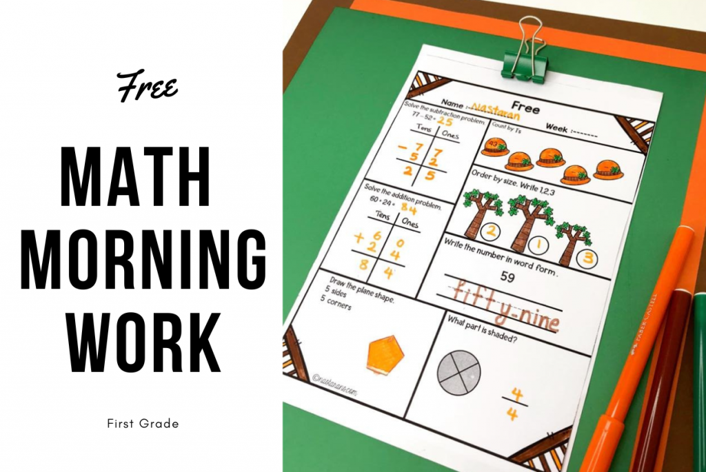 Daily Math Practice Grade 1 Free