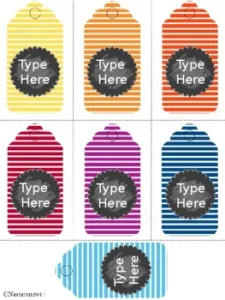 Editable Back To School Gift Tags - Name Tags - Labels Printable - Summer